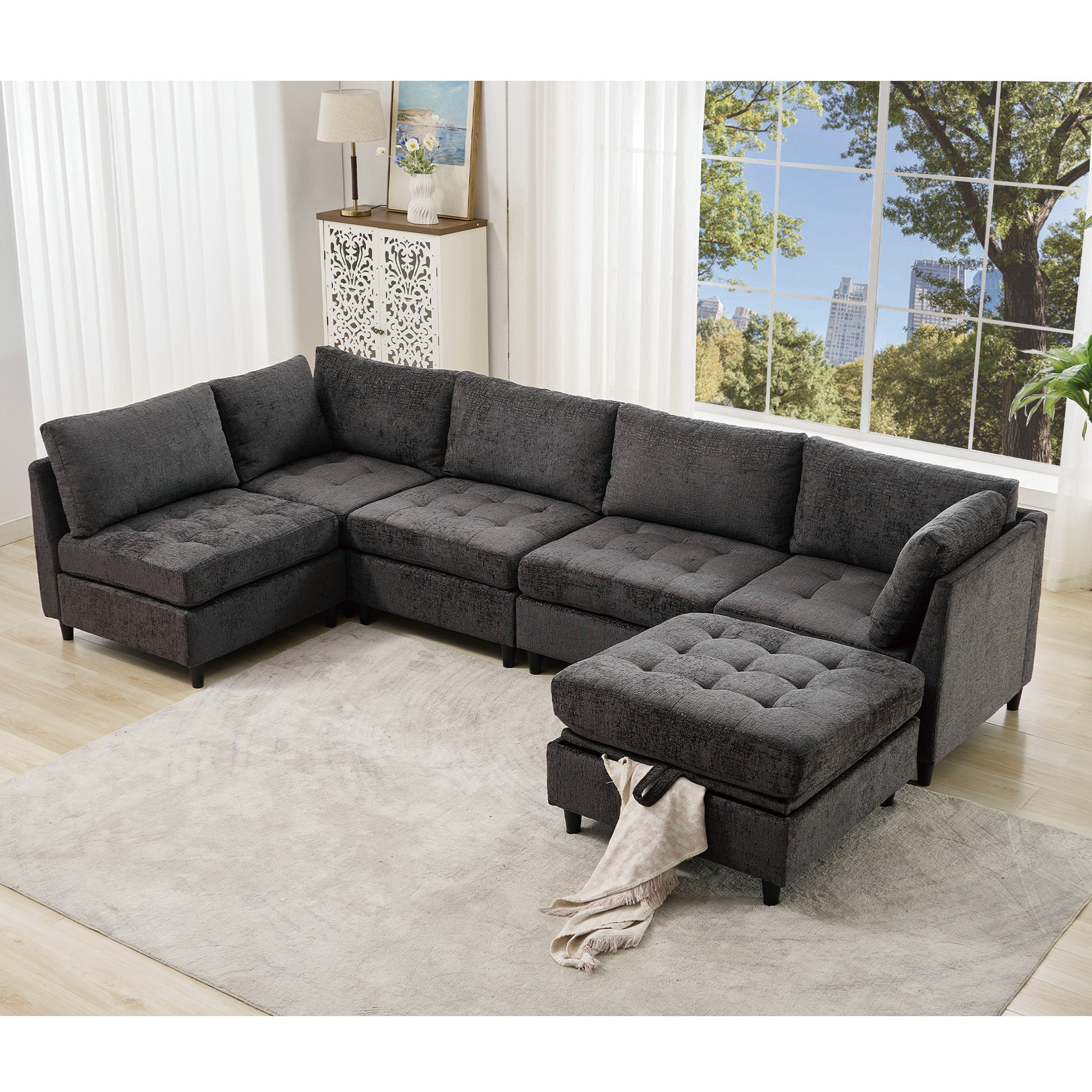 Hokku Designs [NEW ARRIVED] [VIDEO PROVIDED] Modular Sectional Couch ...